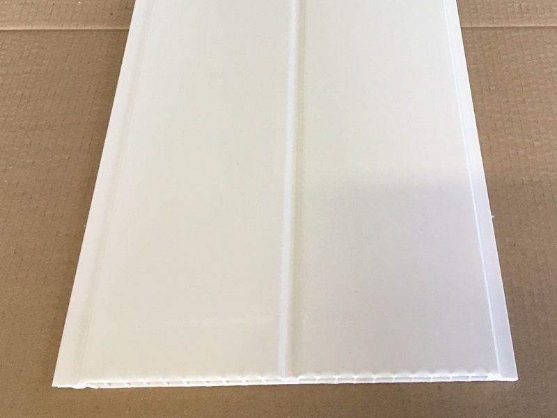 Ridged White PVC Ceiling